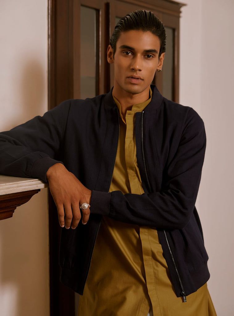 Andamen Jamun Cotton Bomber Jacket