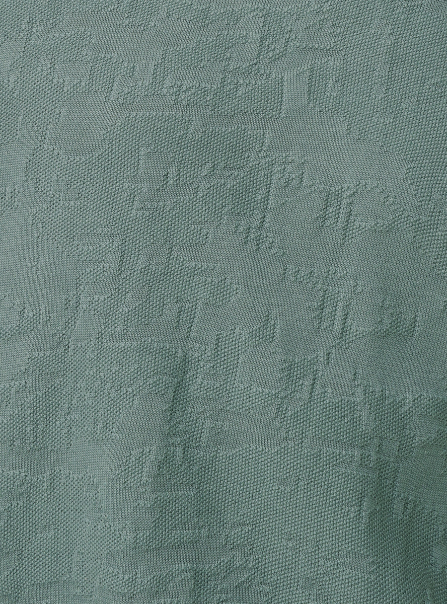 Buy Oslo Green Mockneck | Casual Green Structure Crew for Men Online ...