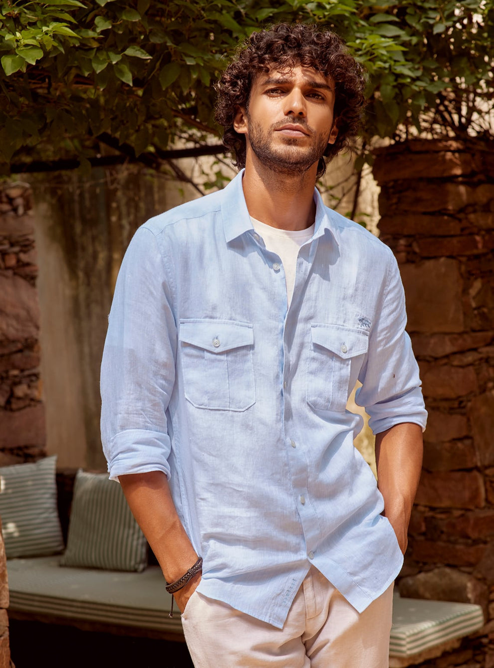 Andamen Venus Safari Linen Shirt