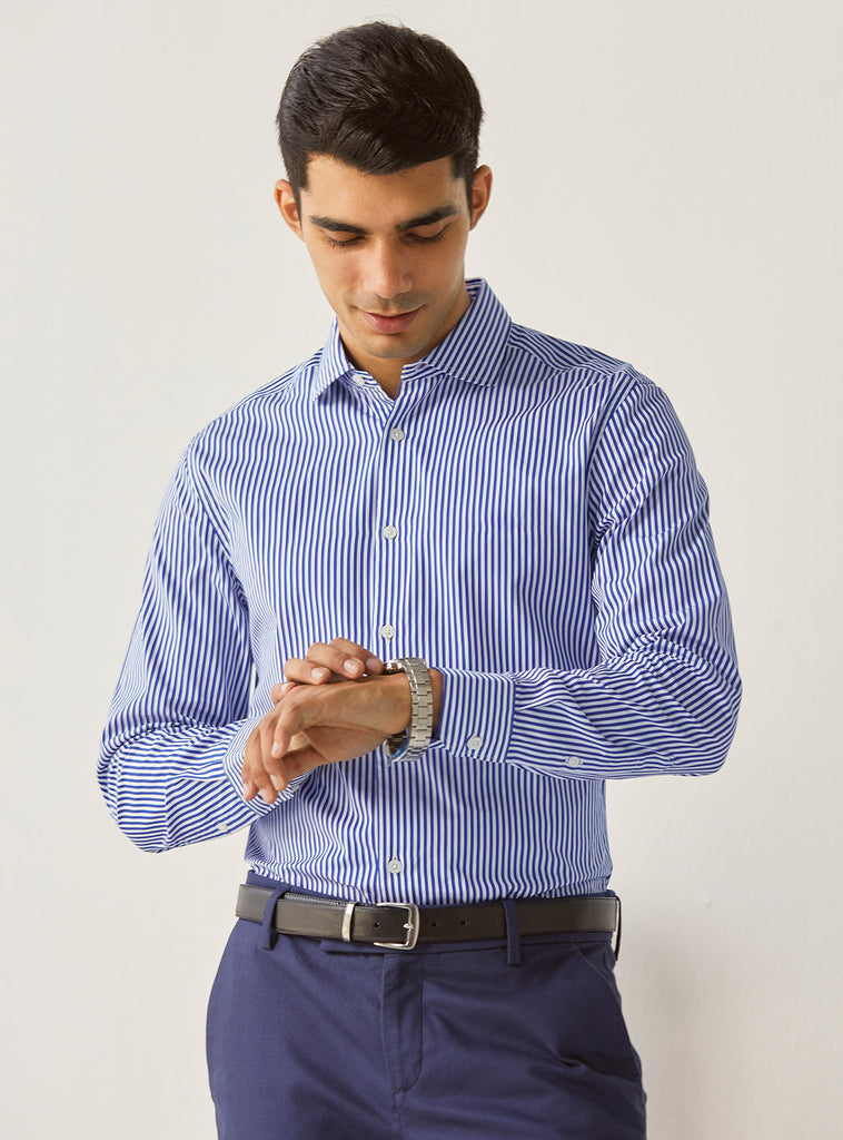 Andamen Azure Stripe Shirt