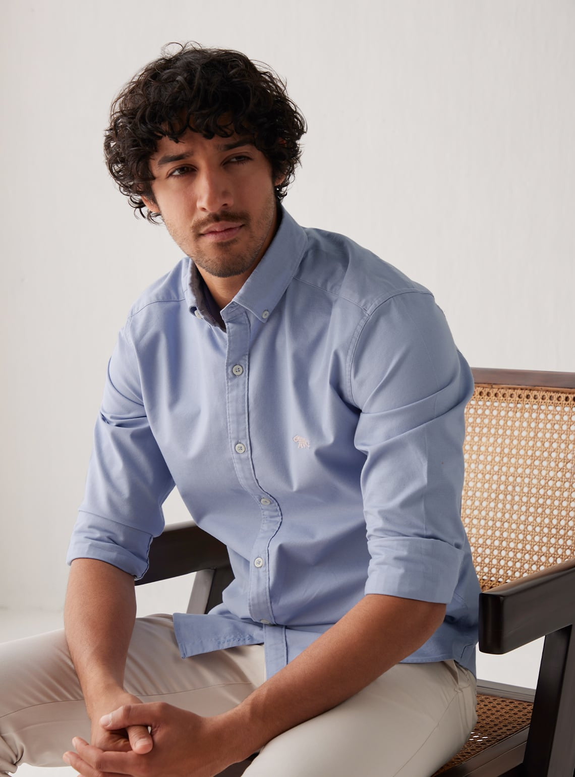 Andamen Cool Lavender Vapour Mark Shirt
