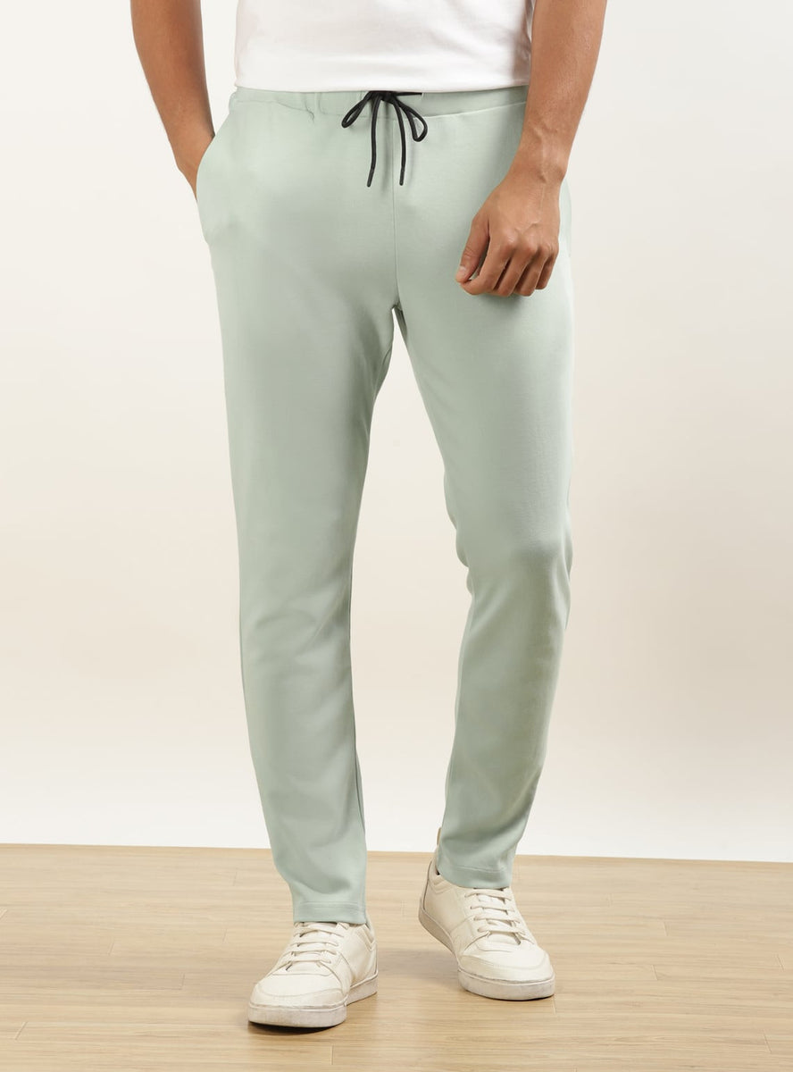 Buy Ash Green Joggers | Casual Green Solids Joggersfor Men Online | Andamen
