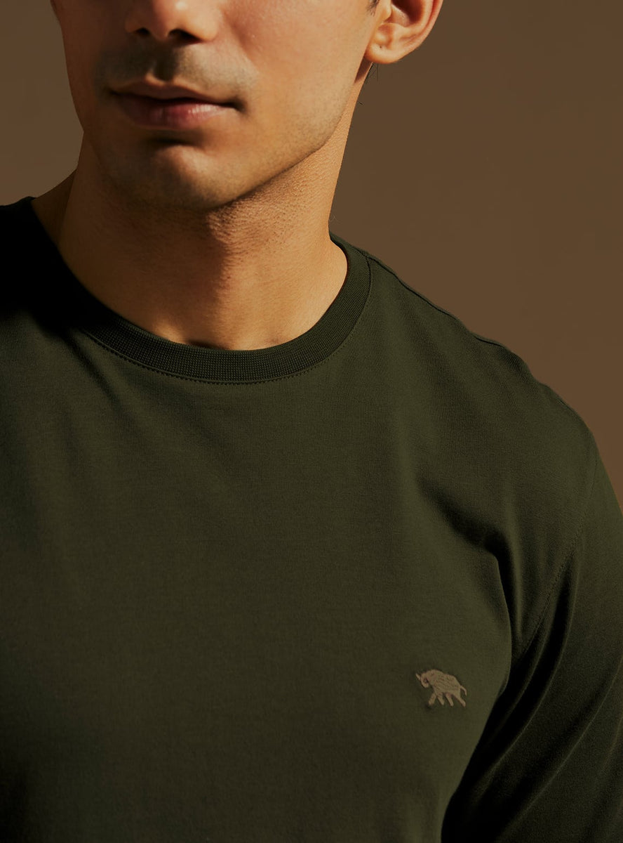 Buy Seaweed Crew | Casual Olive Solid Shirts for Men Online | Andamen