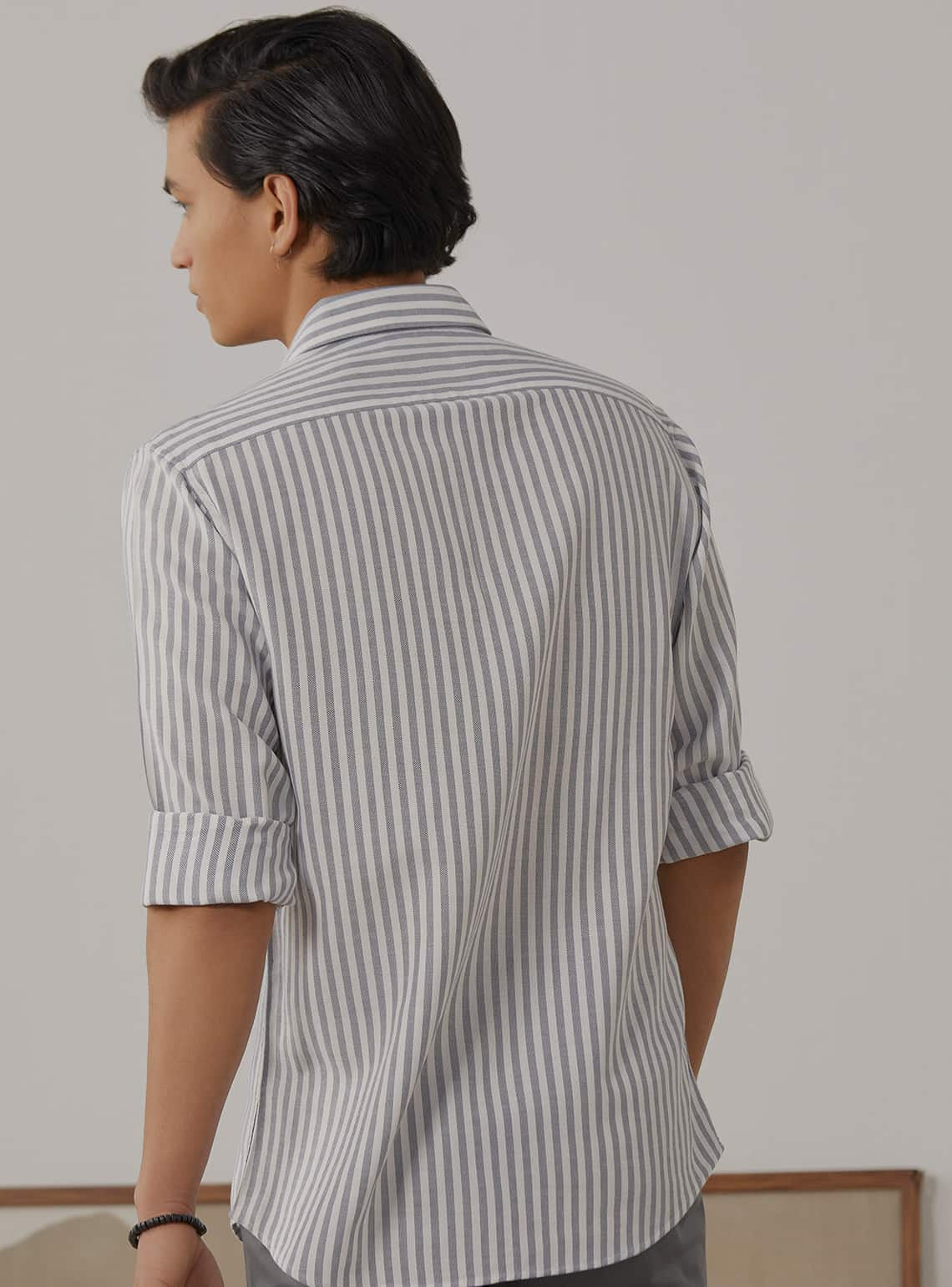 Marine Striper Shirt Semi Casual Navy Stripe Shirts for Men Online ...