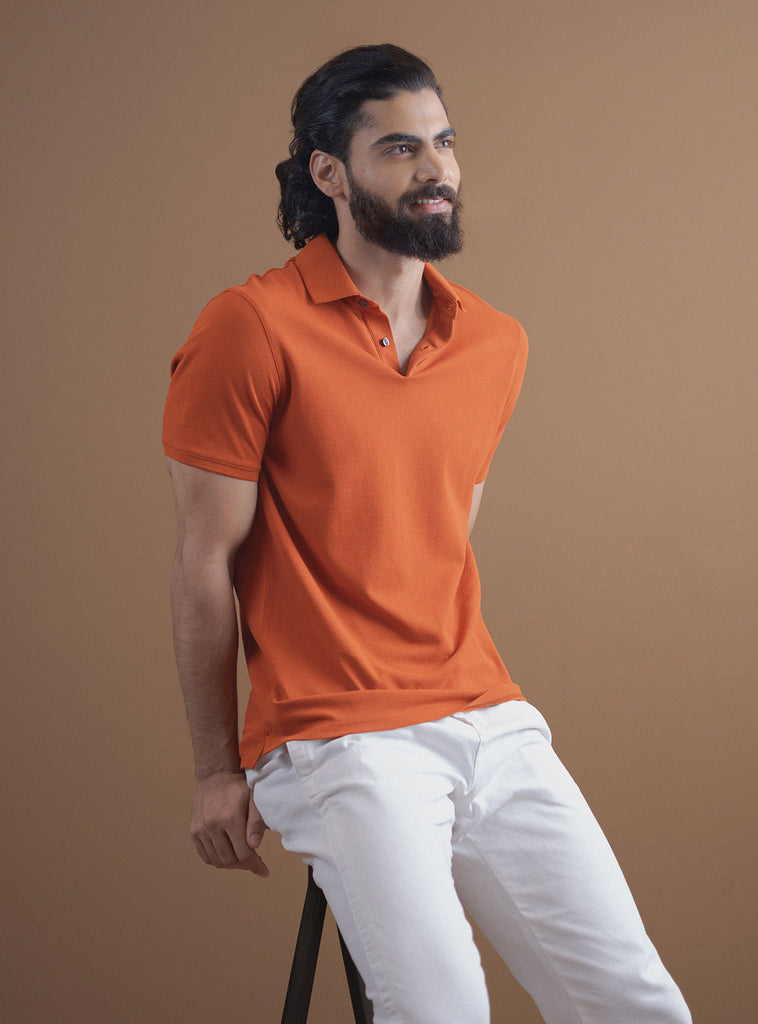 Andamen Orange Pop Polo